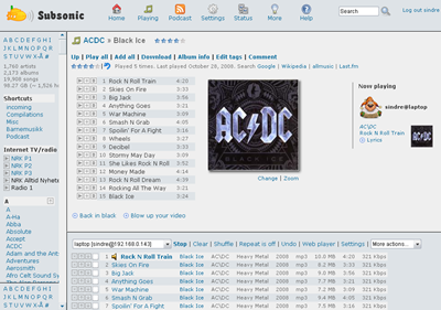 Subsonic – Streaming music from your PC